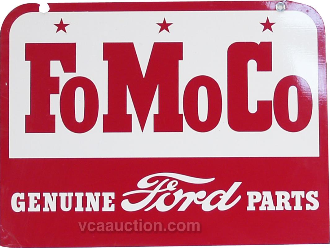FoMoCo Genuine Ford Parts Double Sided Tin Sign