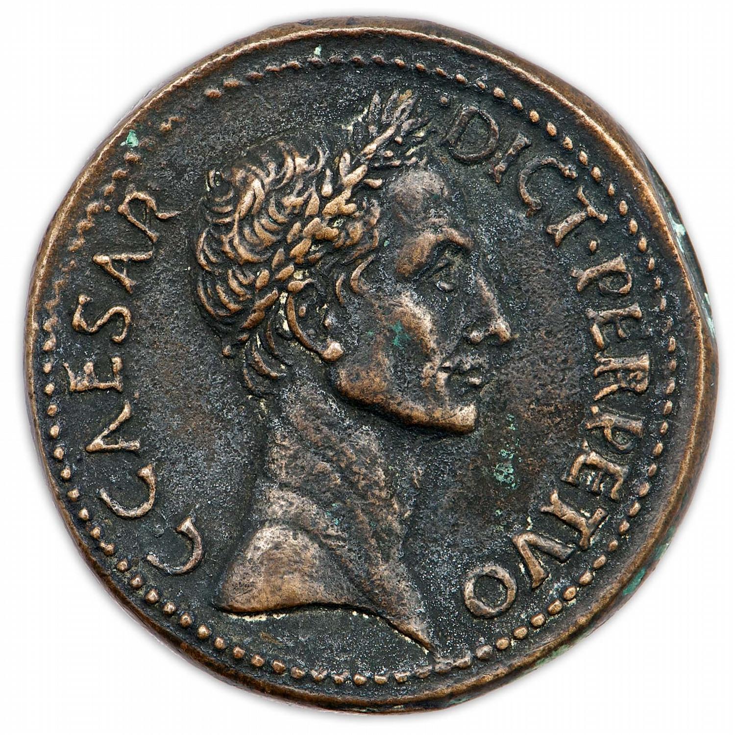 Newer, Ancient-like Coin - "DICTATOR FOR LIFE" Gaius, Julius Caesar ...