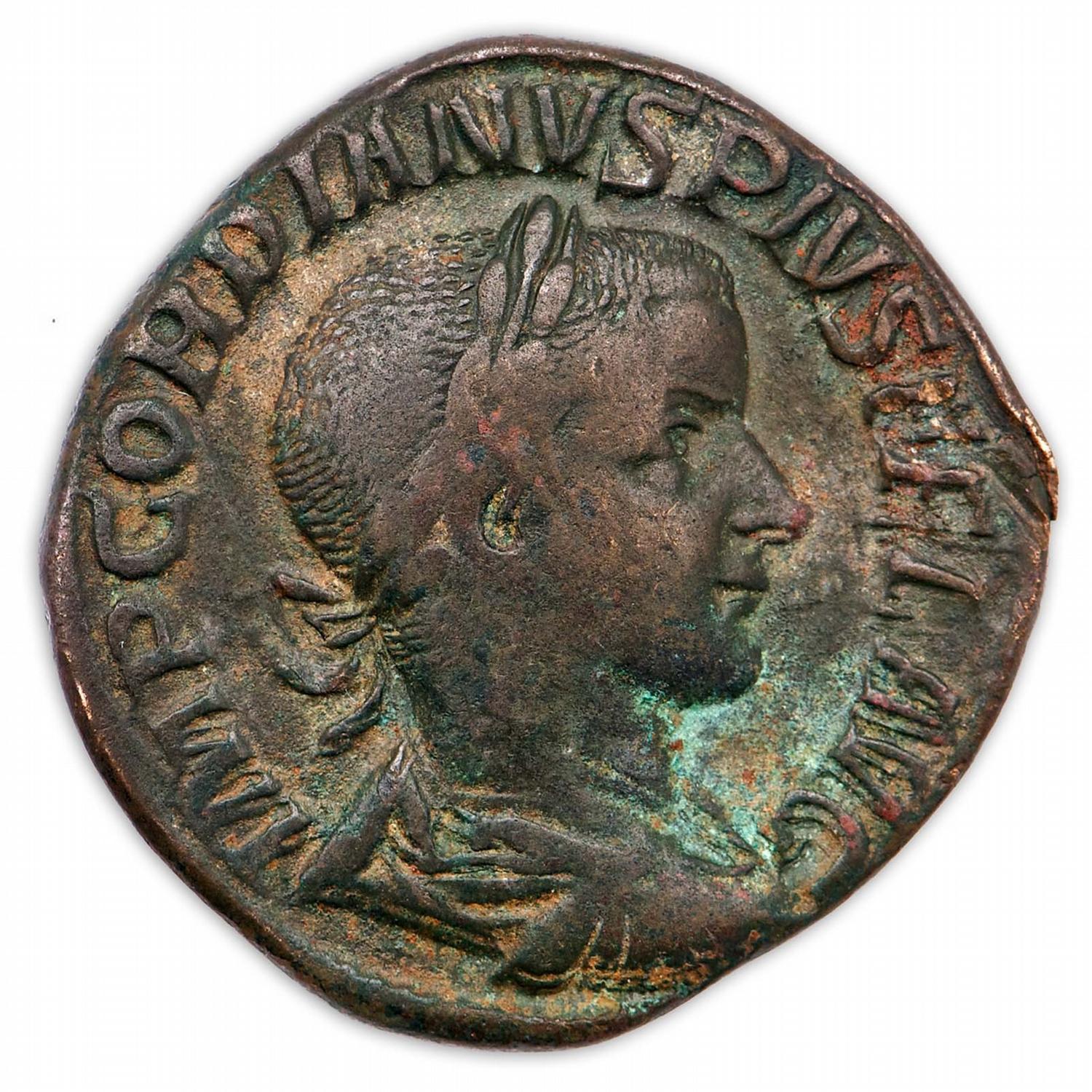 Ancient Coin Gordian III AE Sestertius Rome Mint 240 AD SLIGHTLY ancient-coin-gordian-iii-ae-sestertius-rome-mint-240-ad-slightly