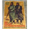 WW2 GERMAN NAZI SS POLICE PROPAGANDA POSTER - Appr