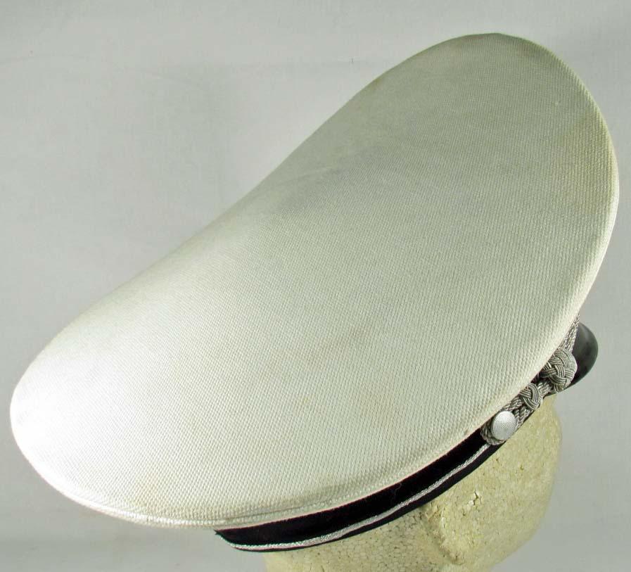 WW2 GERMAN NAZI SS VISOR HAT - This hat was on dis