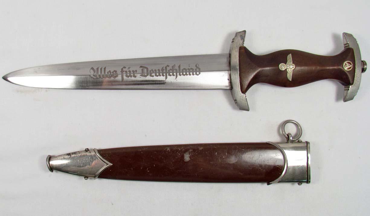WW2 GERMAN NAZI POLITICAL SA EM DAGGER AND SCABBAR