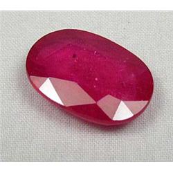 ONE OVAL MIXED CUT RUBY LOOSE STONE - 10.31 CT - C
