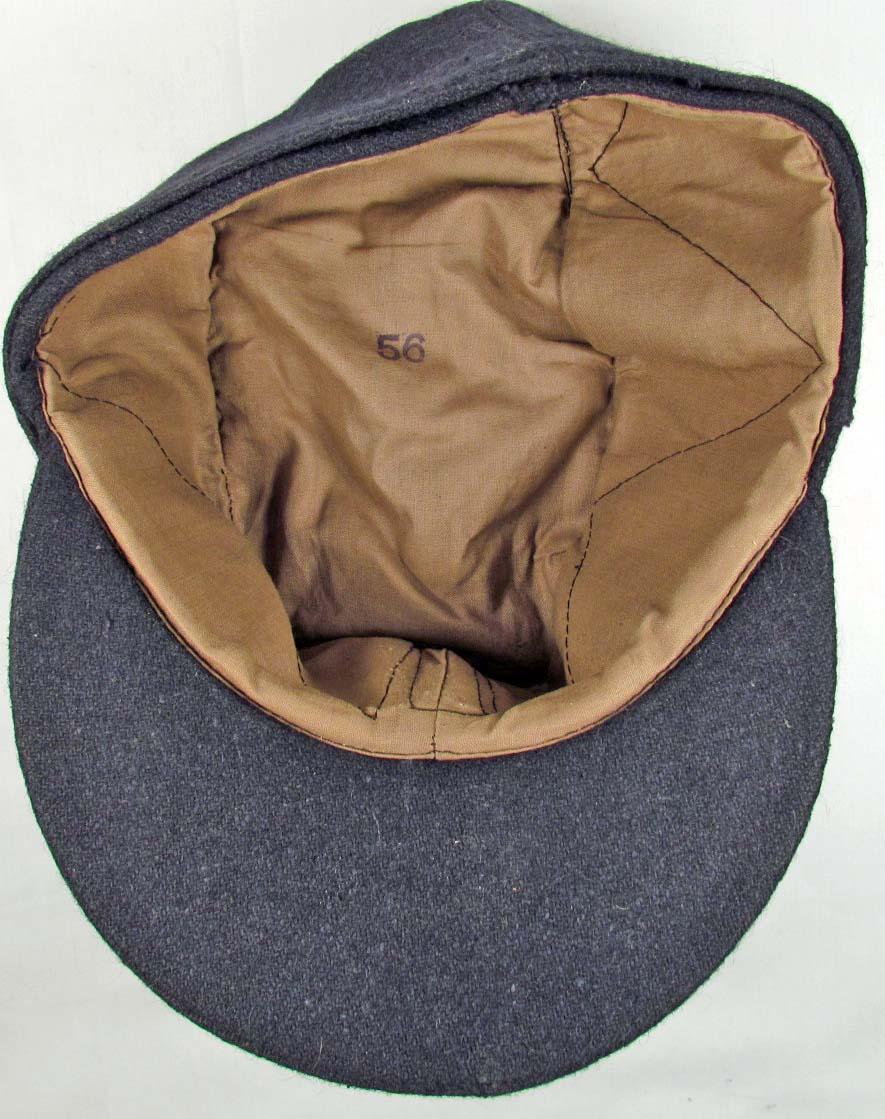 WW2 GERMAN NAZI CAP - STAMPED 56 INSIDE