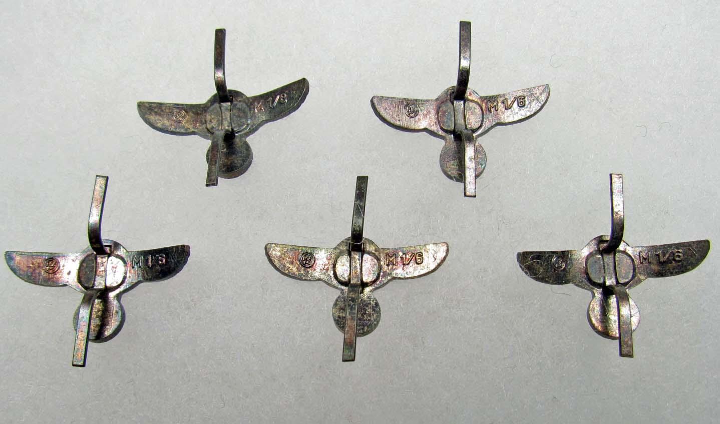 LOT OF 5 WW2 GERMAN NAZI SS/SA DAGGER HANDLE EAGLE