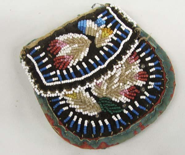 Native American Iroquois Vintage Beaded Coin Purse