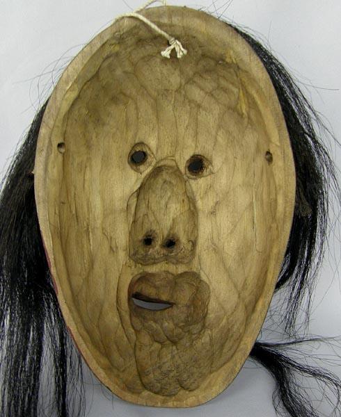 Iroquois Wooden False Face Society Mask