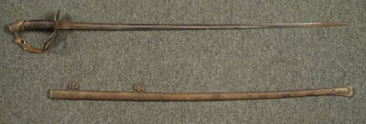 U.S. MODEL 1872 CAVALRY SABER W/SCABBARD-GERMAN MADE