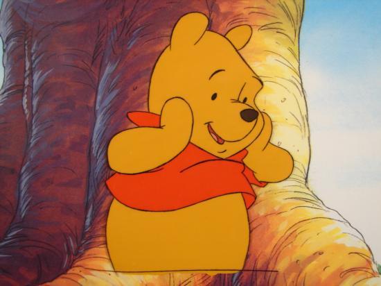 WINNIE THE POOH Disney Animation TV Production Art Cel