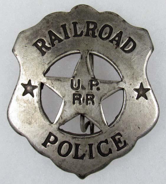RAILROAD POLICE - U.P. RR BADGE