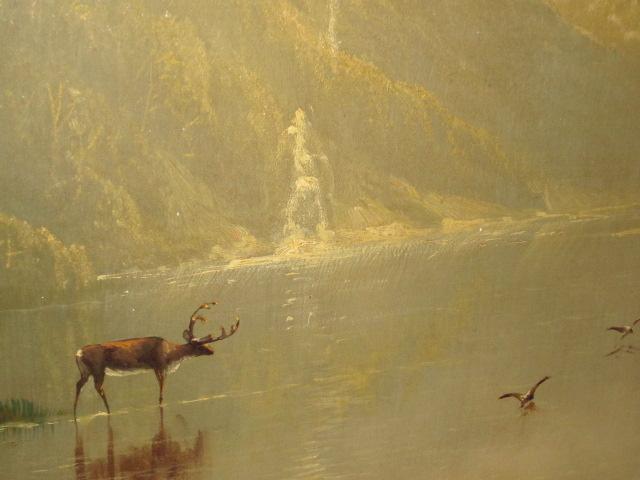 Oil painting on canvas signed R. Wallace