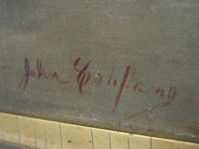 Oil painting on canvas signed John Califano