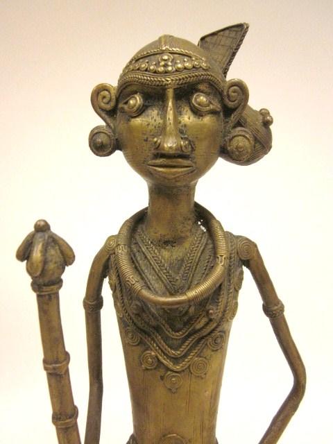 Indian Aboriginal Art Dhokra Tribal bronze figure