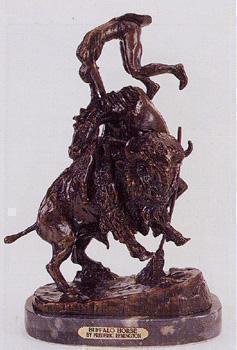 Frederick Remington "Buffalo Horse" Bronze Sculpture - amazing depiction!