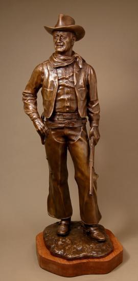 John Wayne Cowboy by Jesse Corsaut Bronze