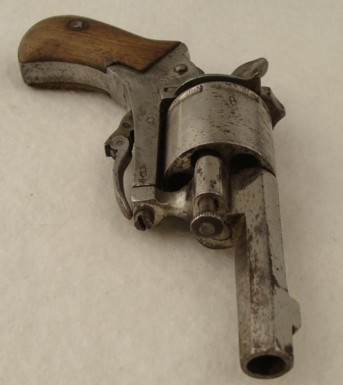 Antique Folding Trigger Revolver European Gun 1800s
