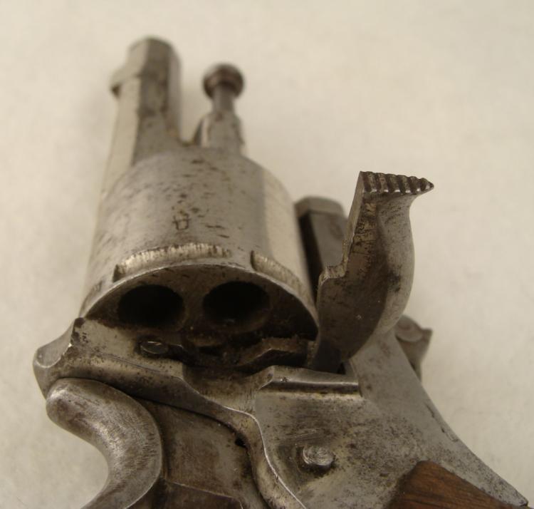 Antique Folding Trigger Revolver European Gun 1800s