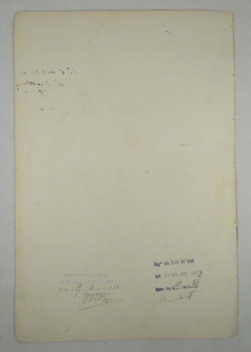 1928 ITALIAN MILITARY DOCUMENT SIGNED BY MUSSOLINI