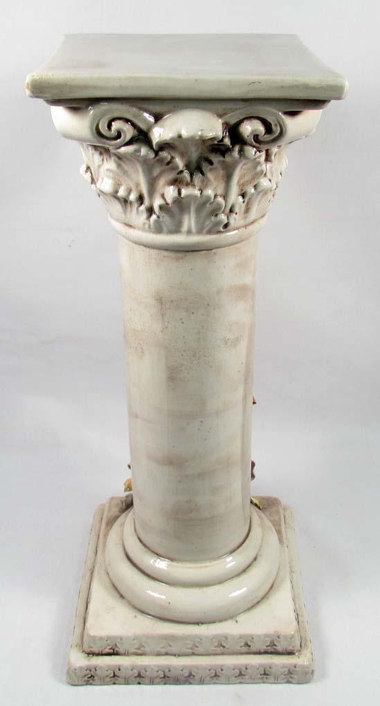 LARGE VINTAGE CAPODIMONTE PEDISTAL - MADE IN ITALY