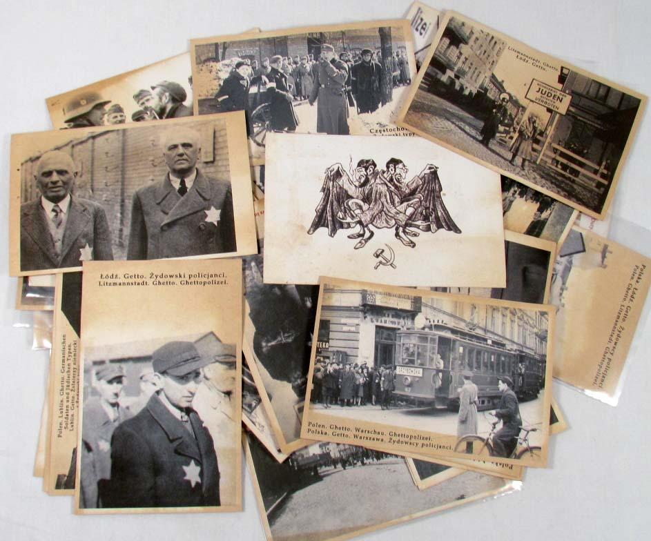 LOT OF APPROX. 44 WW2 GERMAN HOLOCAUST POSTCARDS