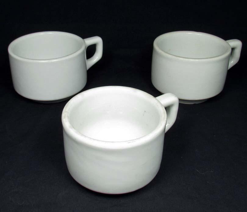 LOT OF 3 WW2 GERMAN NAZI COFFEE MUGS - Each approx