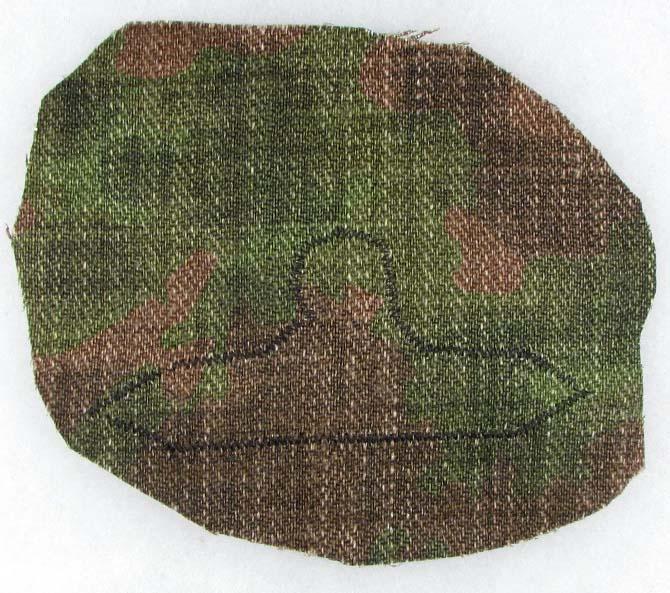 WW2 GERMAN NAZI WAFFEN SS SLEEVE EAGLE SEWON ONTO