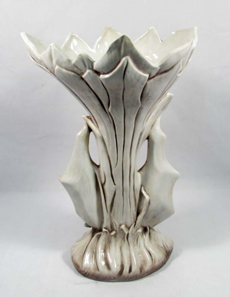 LARGE VINTAGE CAPODIMONTE VASE - MADE IN ITALY - A