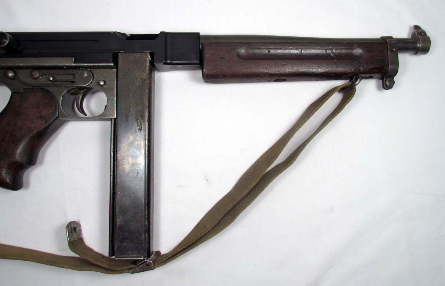 WW2 US THOMPSON MACHINE GUN W/ DUMMY RECEIVER - Re