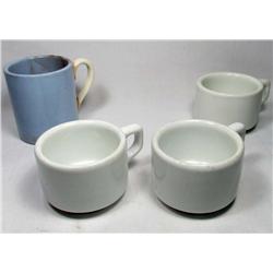 LOT OF 4 WW2 GERMAN NAZI COFFEE MUGS - 3 are appro