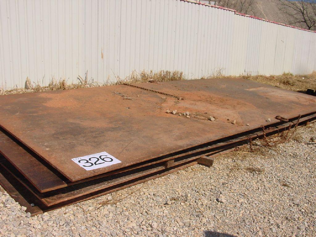 OUTRIGGER MAT PLATES STEEL 8’X20’X3/4” COST $4K EACH (X4)