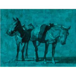 Riley, Kenneth - Moonlight Pack Mules (b. 1919)