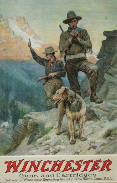 Vintage Winchester advertising poster