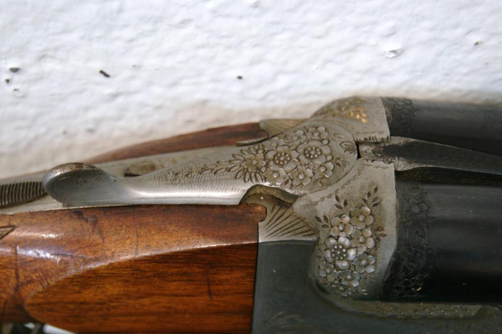 French DBl. shotgun 12 ga. 27" barrels French SxS concealed hammer ...