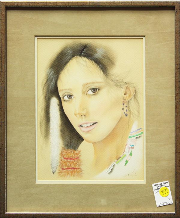 Watercolors, E. Amoretti, Portraits