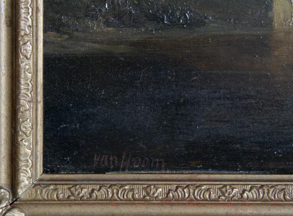 Ludwig Hermann Van Hoom, Hollandische Landschaft, Oil Painting
