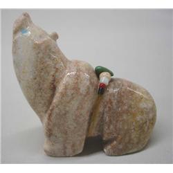 Native American Zuni Carved Stone Bear Fetish