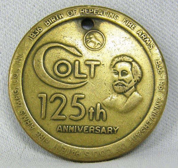 Colt 125th Anniversary Token 1836-1961