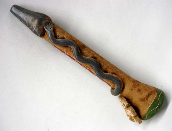 Clay Aztec Style Flute