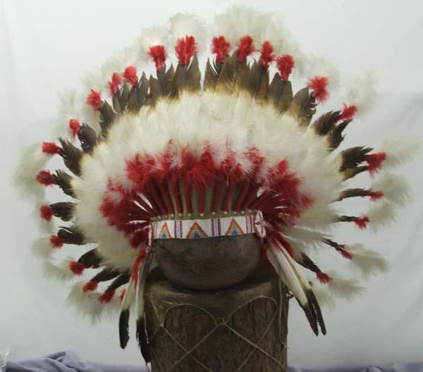 1963 Native American Mescalero Apache Headdress By Geronimo Jr.