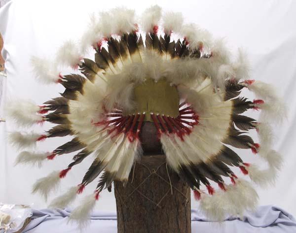 1963 Native American Mescalero Apache Headdress By Geronimo Jr.
