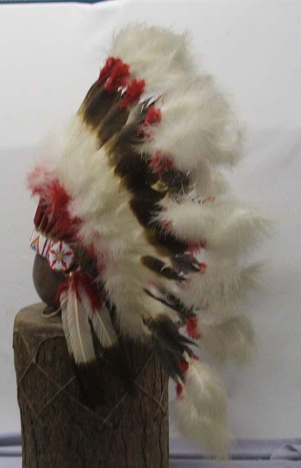 1963 Native American Mescalero Apache Headdress By Geronimo Jr.