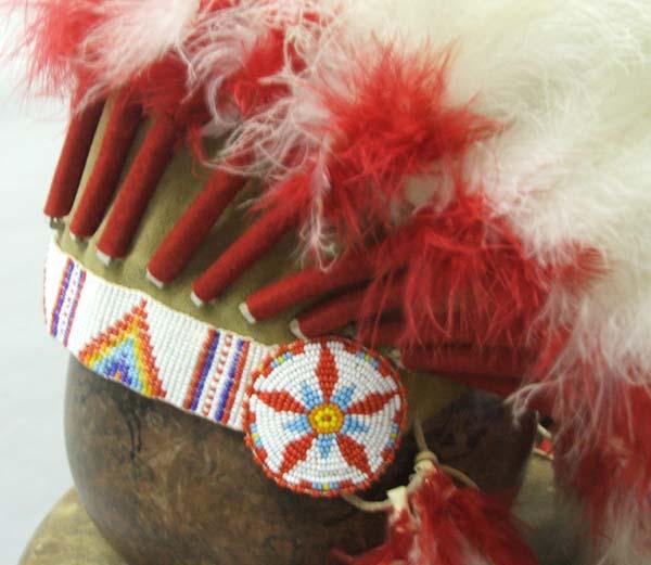 1963 Native American Mescalero Apache Headdress By Geronimo Jr.