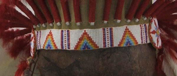 1963 Native American Mescalero Apache Headdress By Geronimo Jr.