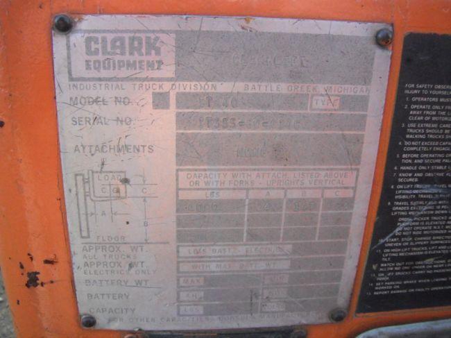 1979 Clark IT40B Forklift