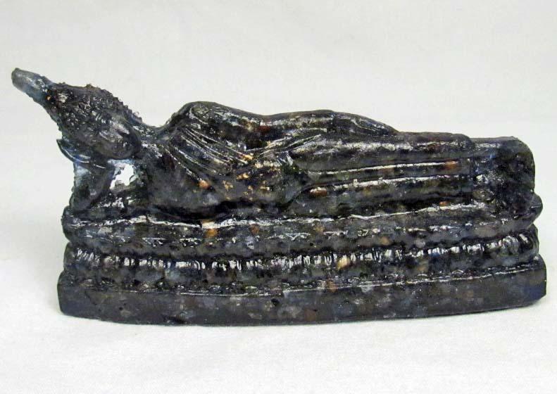 400 CT. BLUE SAPPHIRE RECLINING BUDDHA STATUE