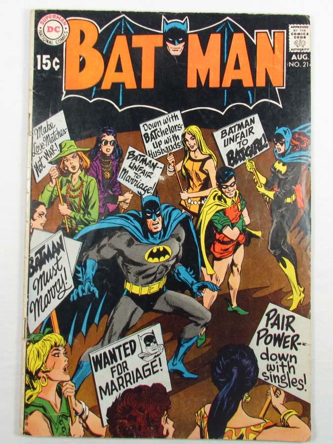 1969 BATMAN NO. 214 COMIC BOOK - 15 CENT COVER