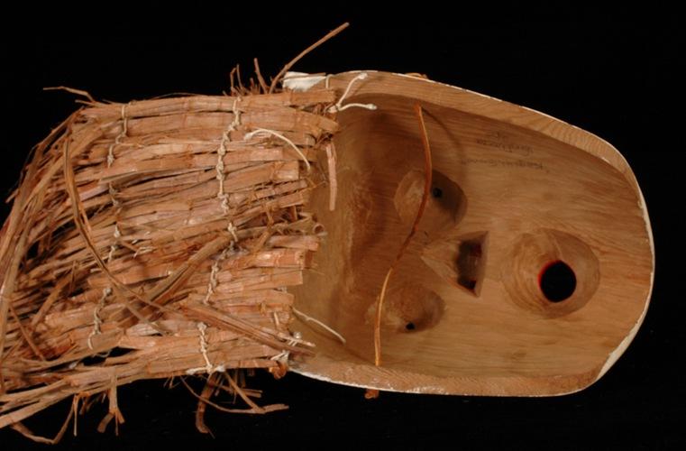 Kwagiulth Grouse Mask by Vern Etzerza 13" H. 9" W. Fine Condition