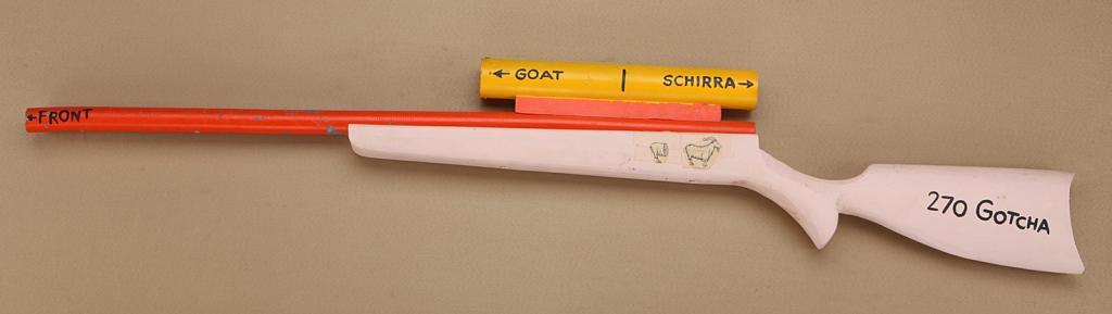 All wood hand-made gag “gun” made for joking with NASA astronaut Wally ...