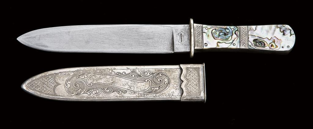 Modern California style dress dirk by Hansen cutlery with fancy ...