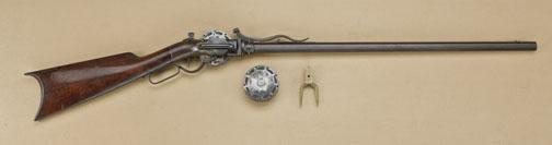 Scarce first model Porter Patent revolving rifle, .44 caliber, 26 ...